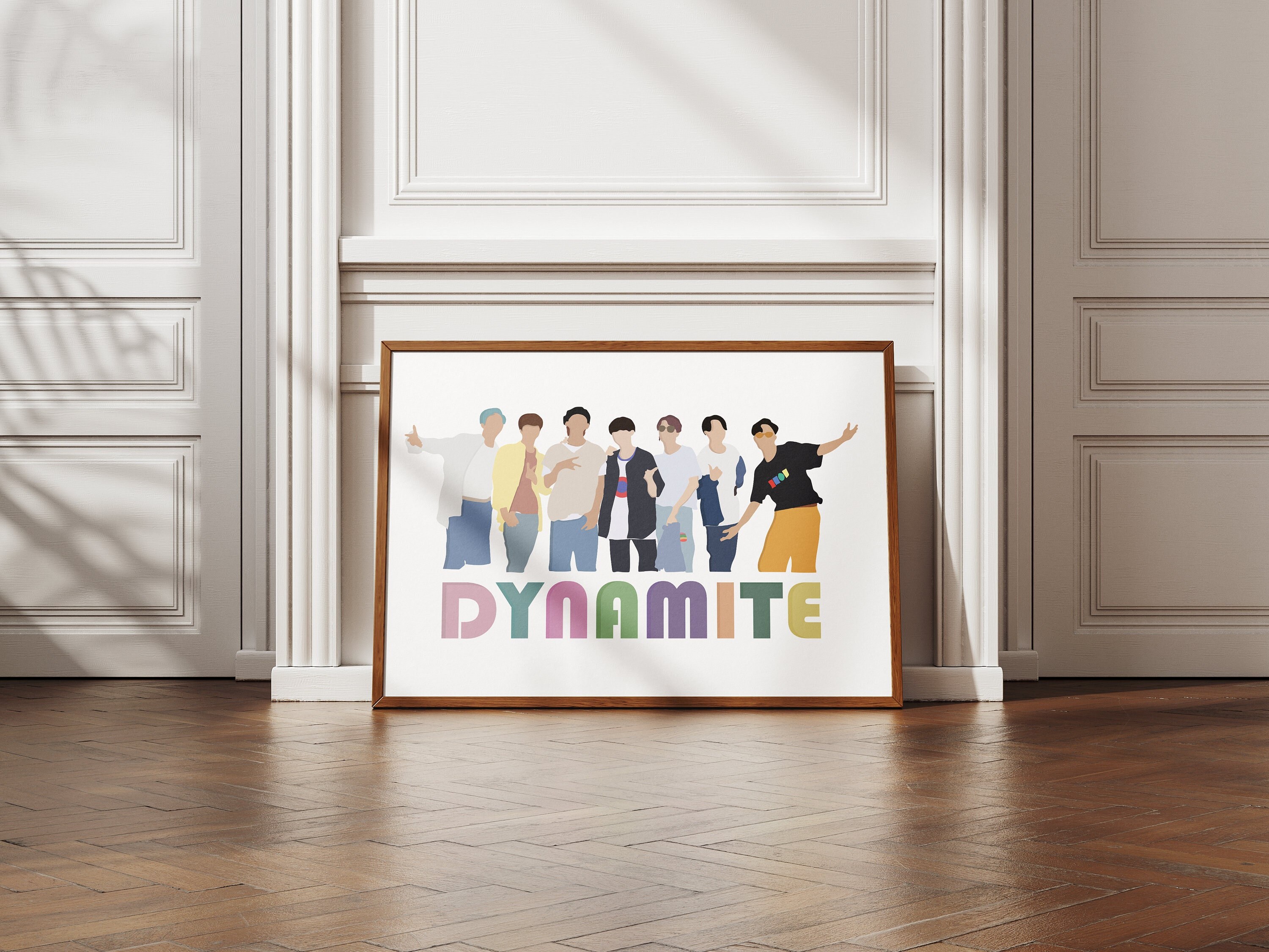 BTS Poster Dynamite Outline Printable Wall Decor Pop Music Kpop ...
