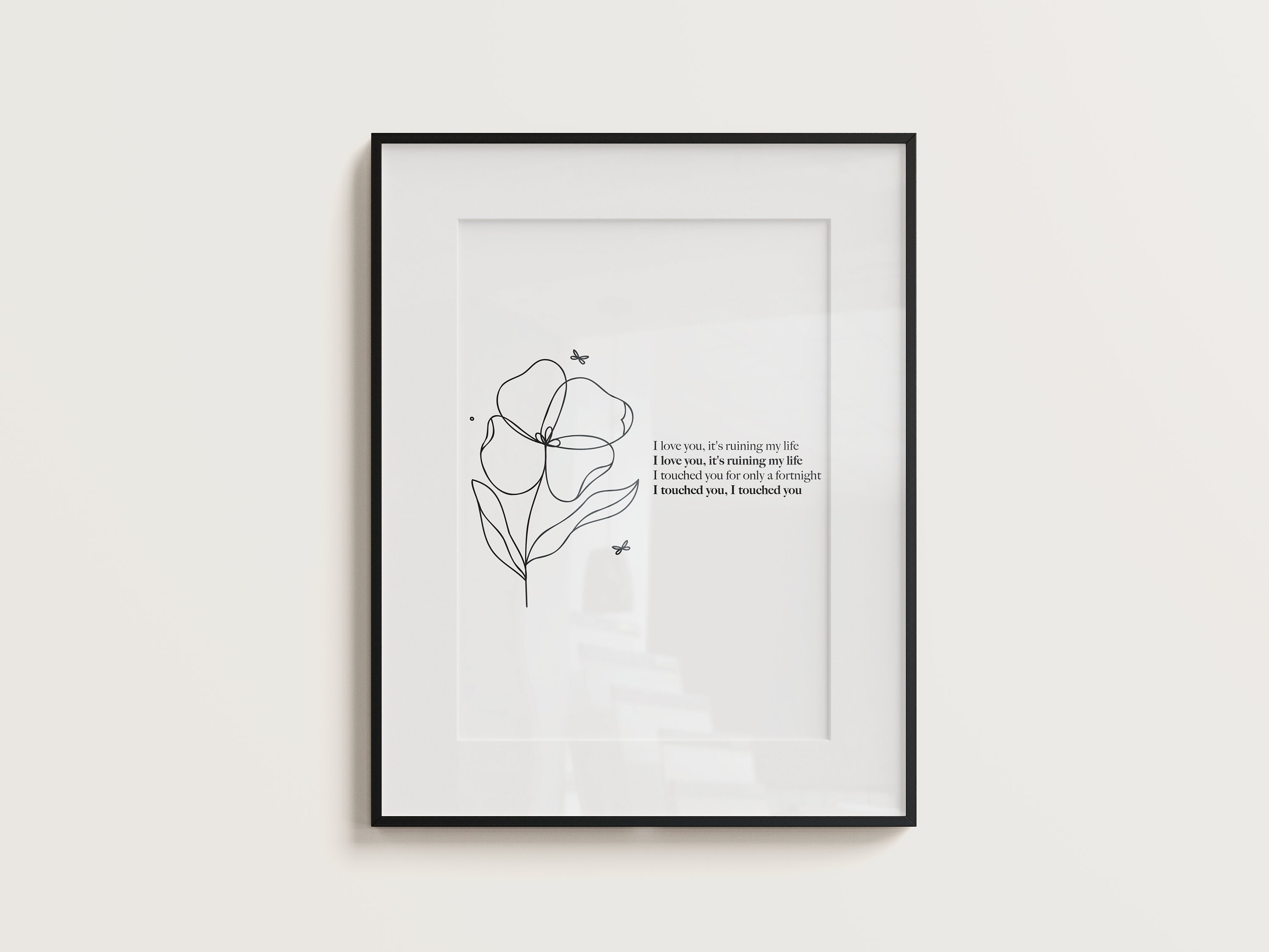 Taylor Swift Fortnight Lyrics Poster Digital Download Elegant Wall Art ...