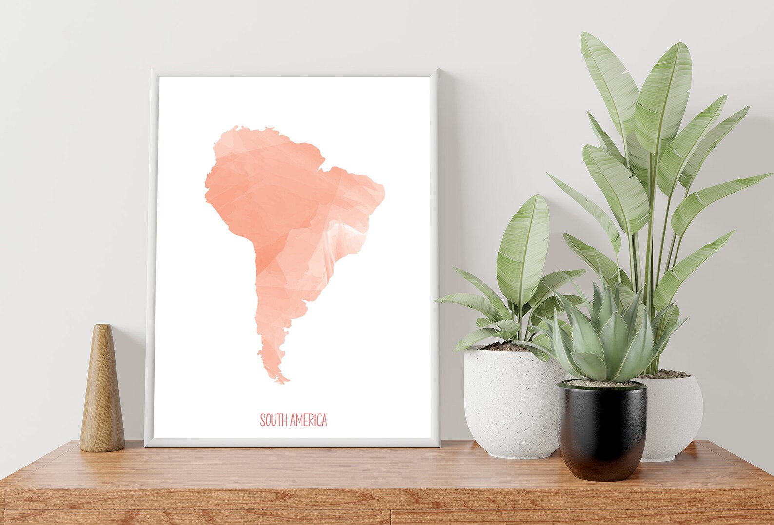 South America Map Wall Art Digital Download South America Continent ...