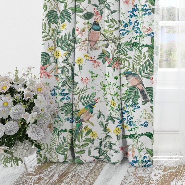 Bird Curtains - Etsy