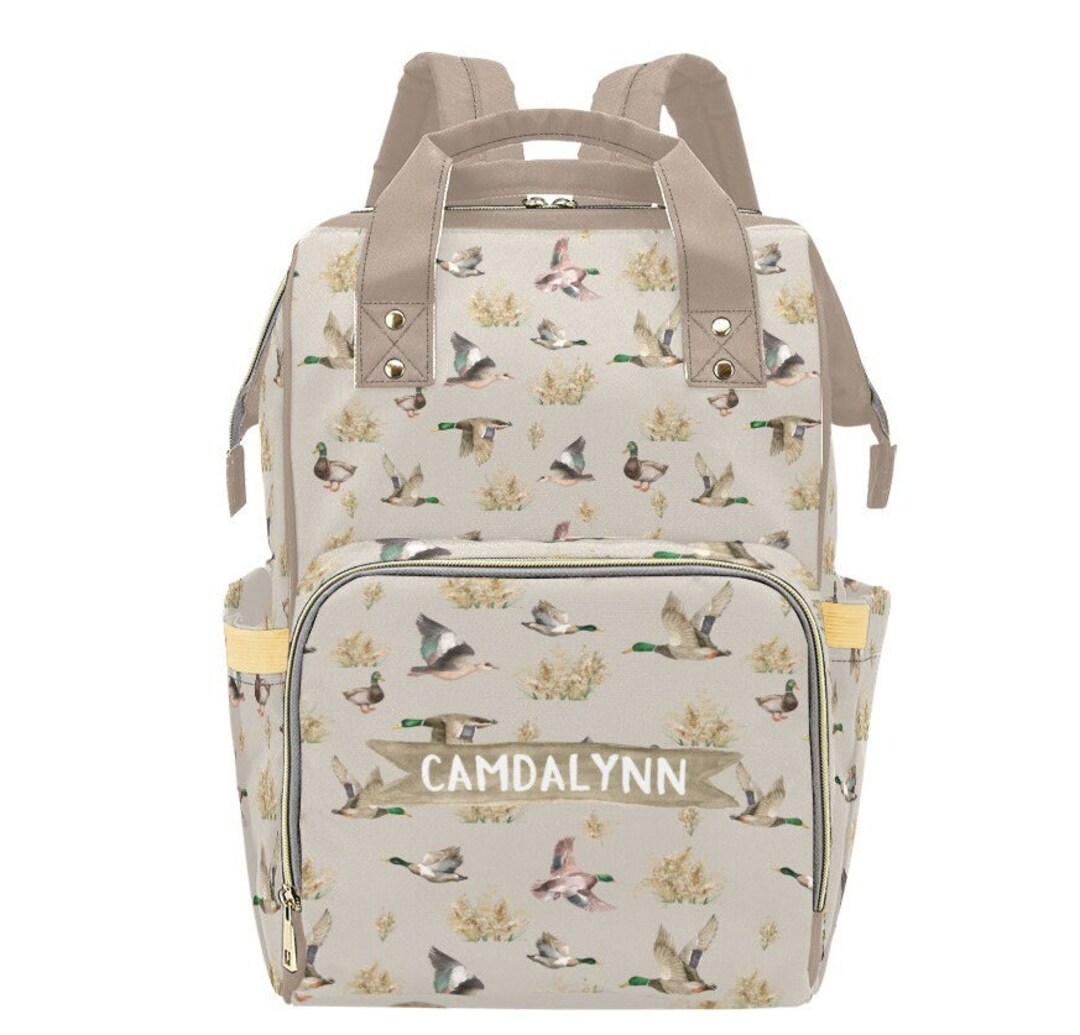 Personalized Mallard Duck Diaper Bag Boy, Hunting Baby Bag ...