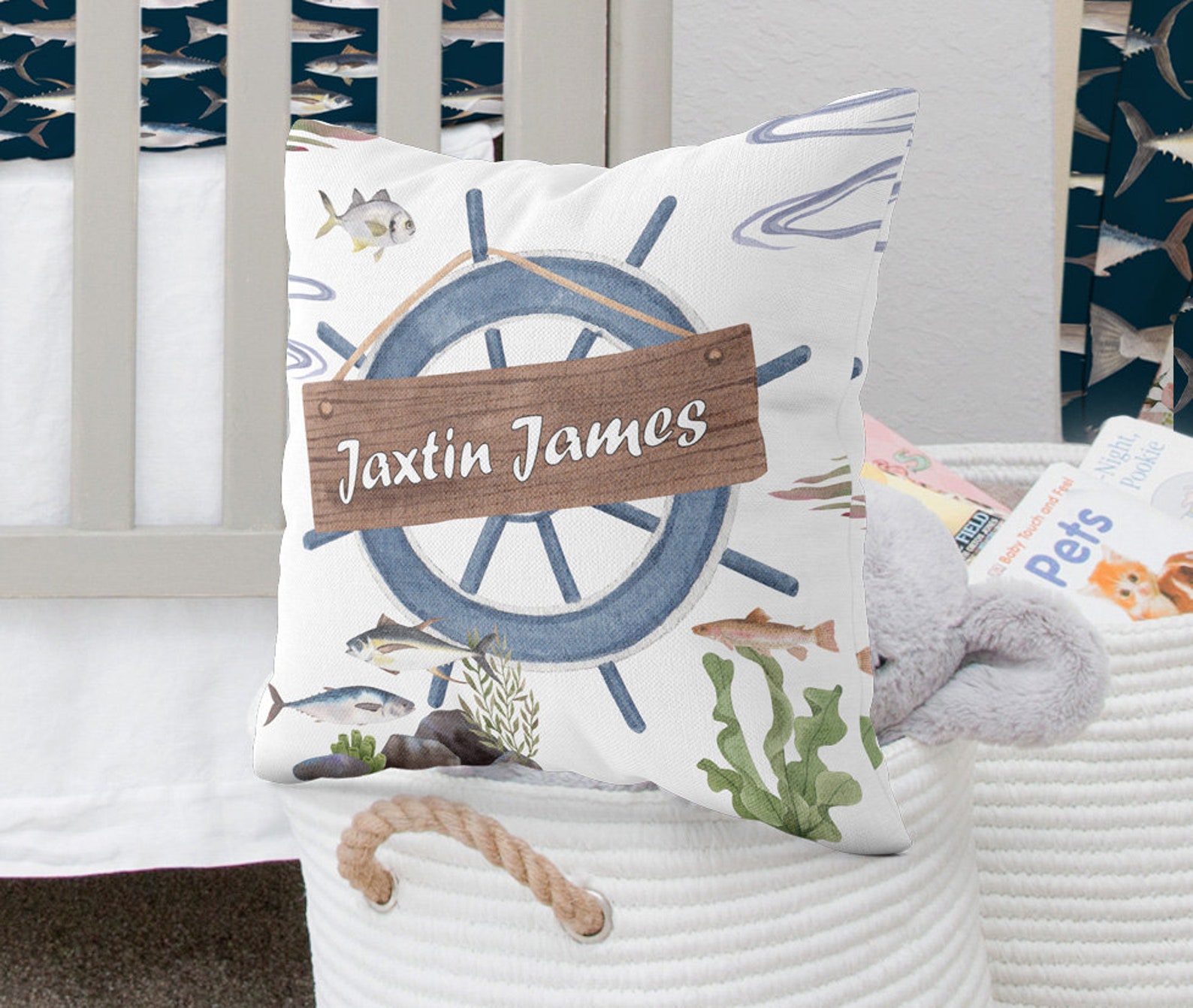 Fishing Crib Bedding Nautical Boy Crib Bedding Set Crib - Etsy