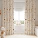 Diamond Pattern Cream Gold Curtain, Jacquard Elegant Style for Living ...
