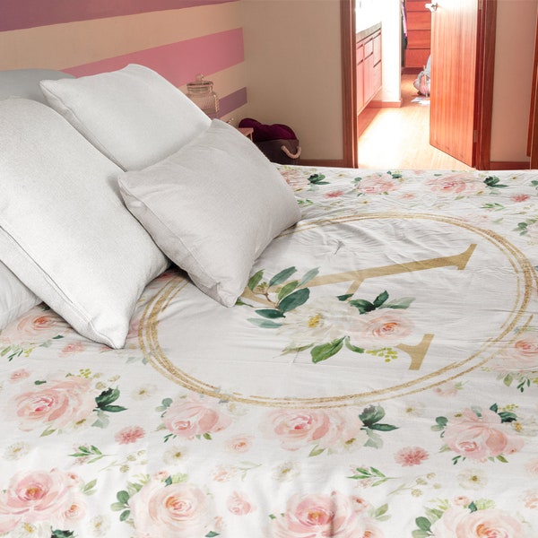 Monogram Bedding - Etsy