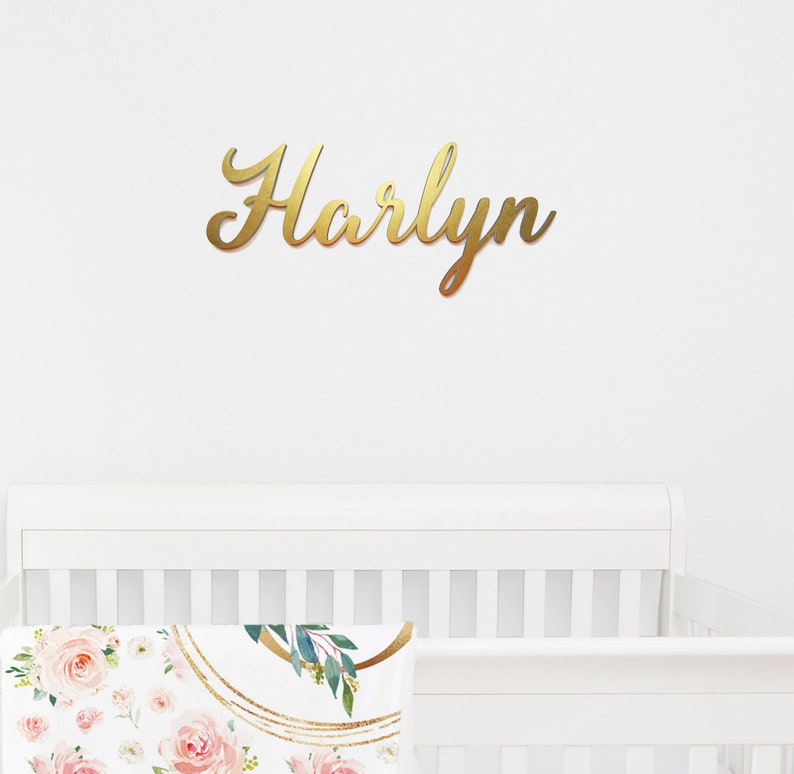 Gold Custom Name Sign Personalized Name Sign Handwritten - Etsy