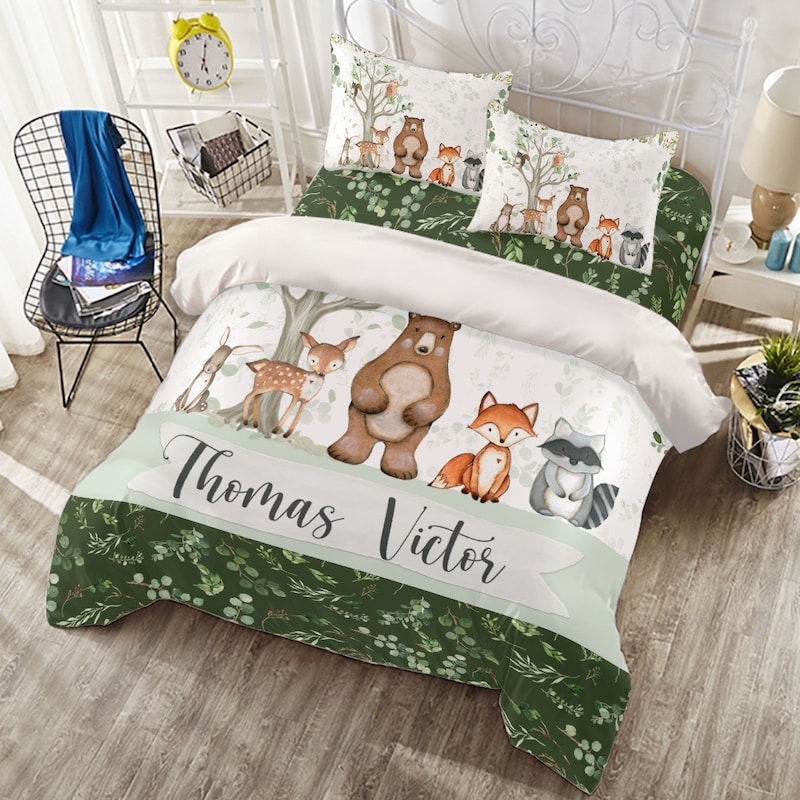 Kid Duvet Cover Woodland - Etsy