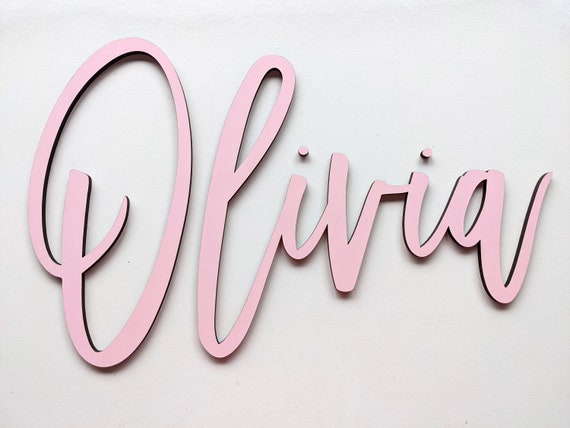 Laser Cut Name Large Name Sign Wooden Letter Sign Wooden - Etsy