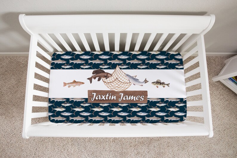 Fishing Crib Bedding Nautical Boy Crib Bedding Set Crib - Etsy