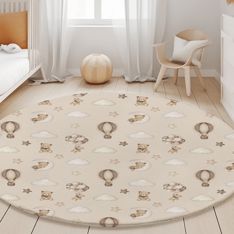 Nursery Bear Rug - Etsy