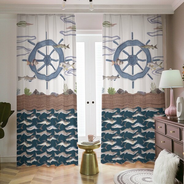 Nautical Curtains - Etsy