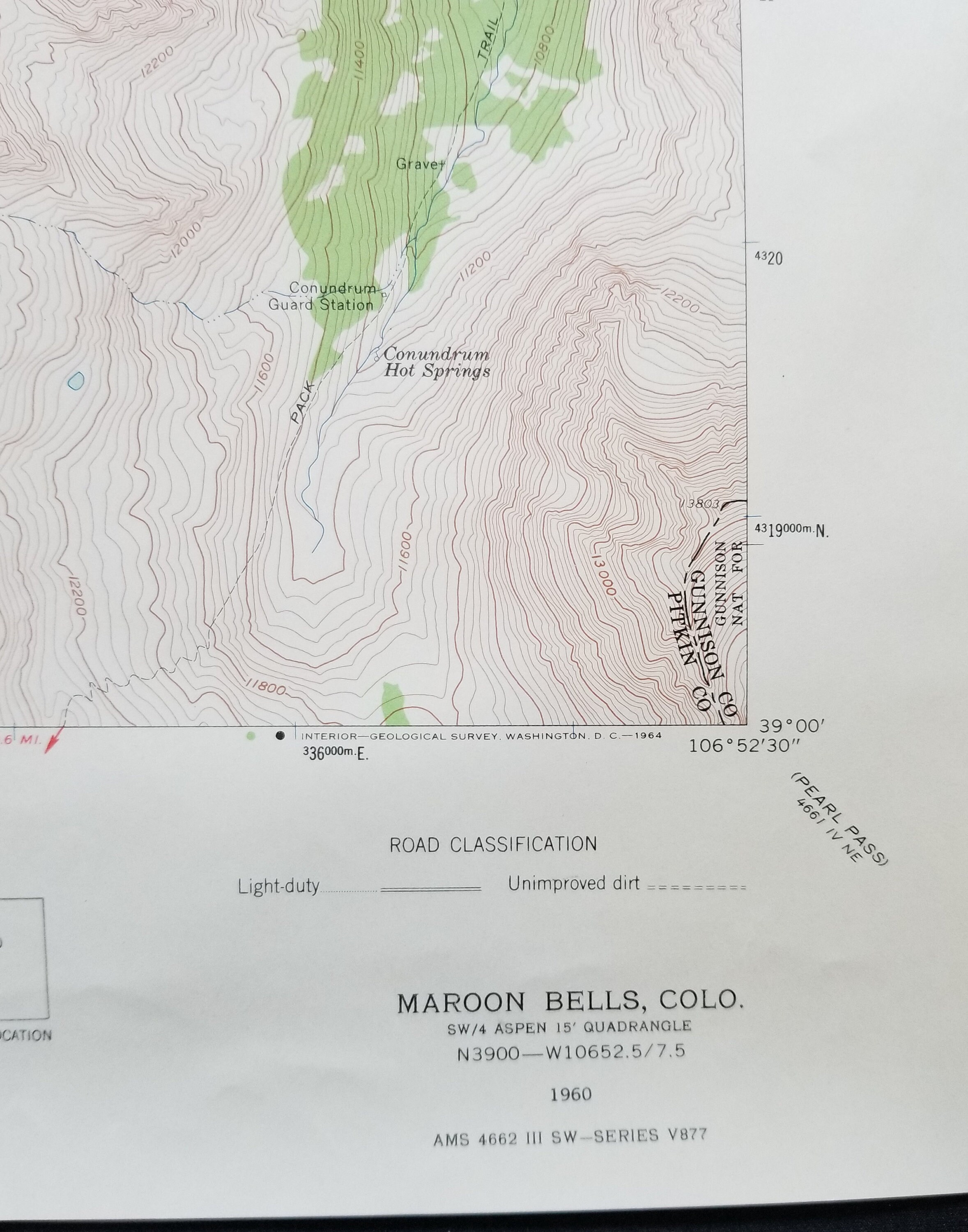 Vintage MAROON BELLS Topographic Map. Retro Colorado Topo Map - Etsy