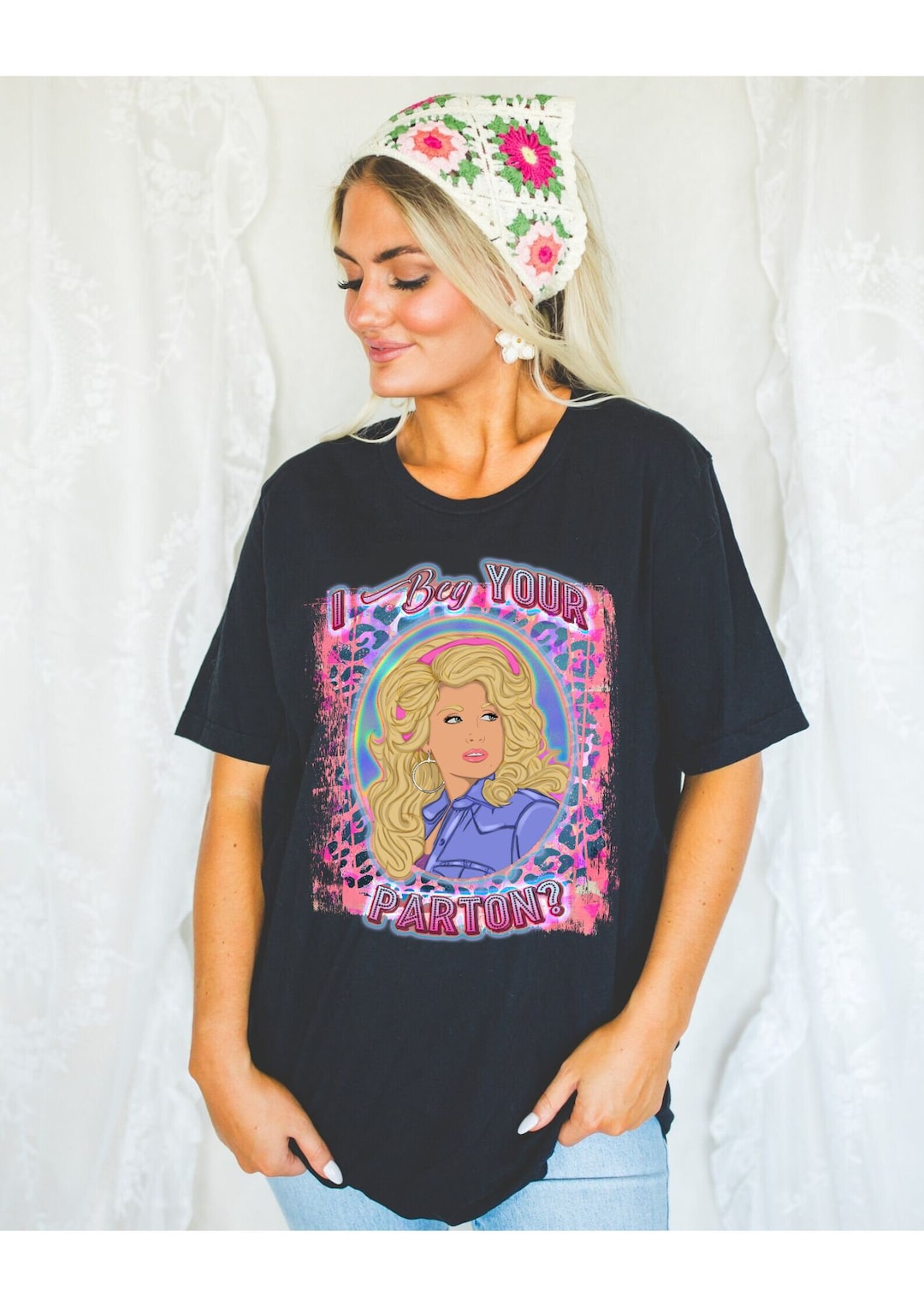 I Beg Your Parton Dolly Parton Tshirt, Colorful Dolly Parton Shirt ...