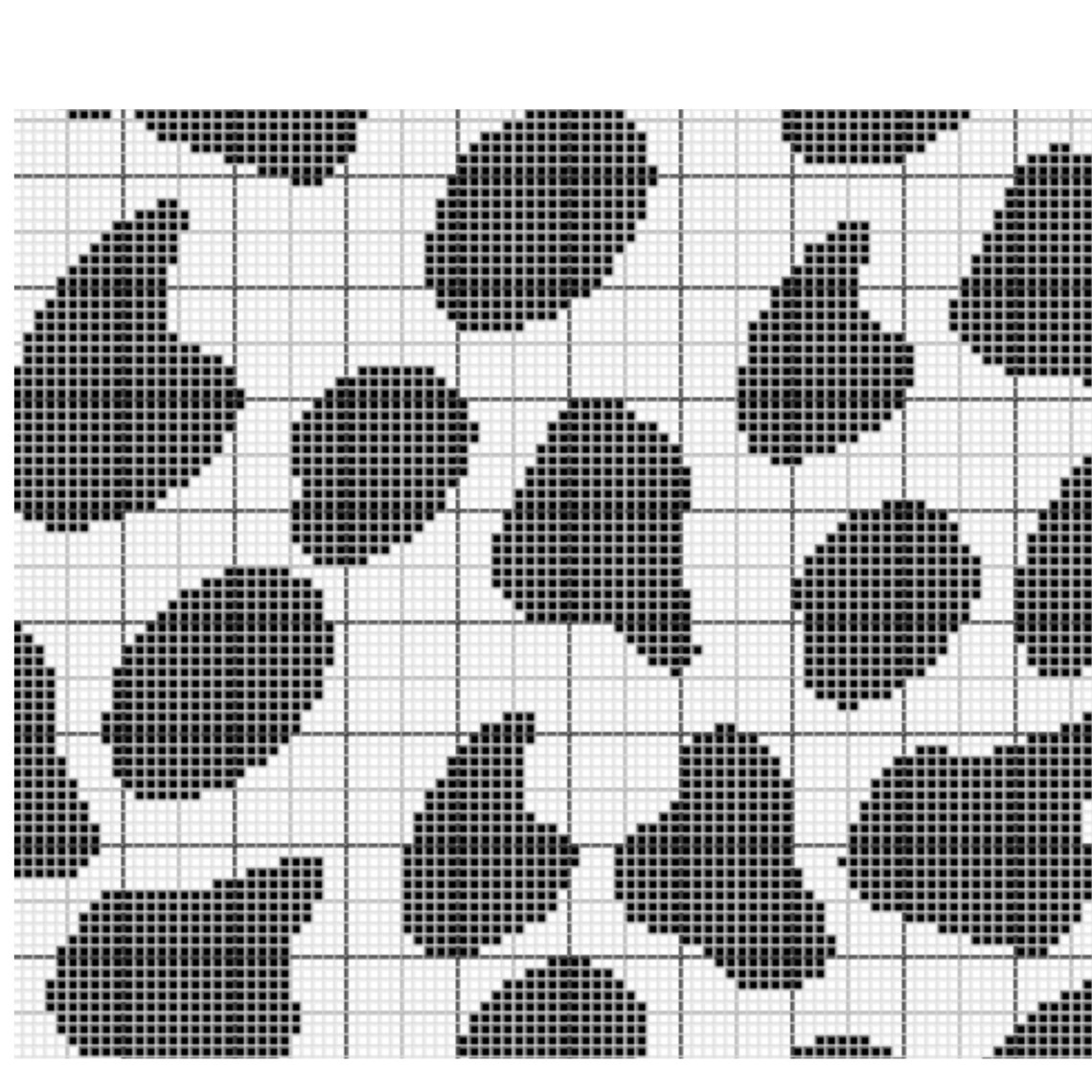 Set of 5 Cow Graphs - Single Crochet or C2C Graph - Cow Crochet Graphs ...