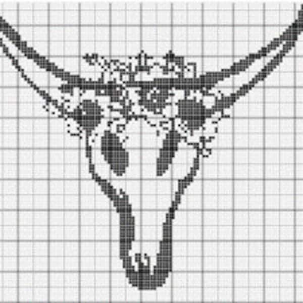 Christmas Highland Cow Single Crochet or C2C Graph Christmas Crochet ...