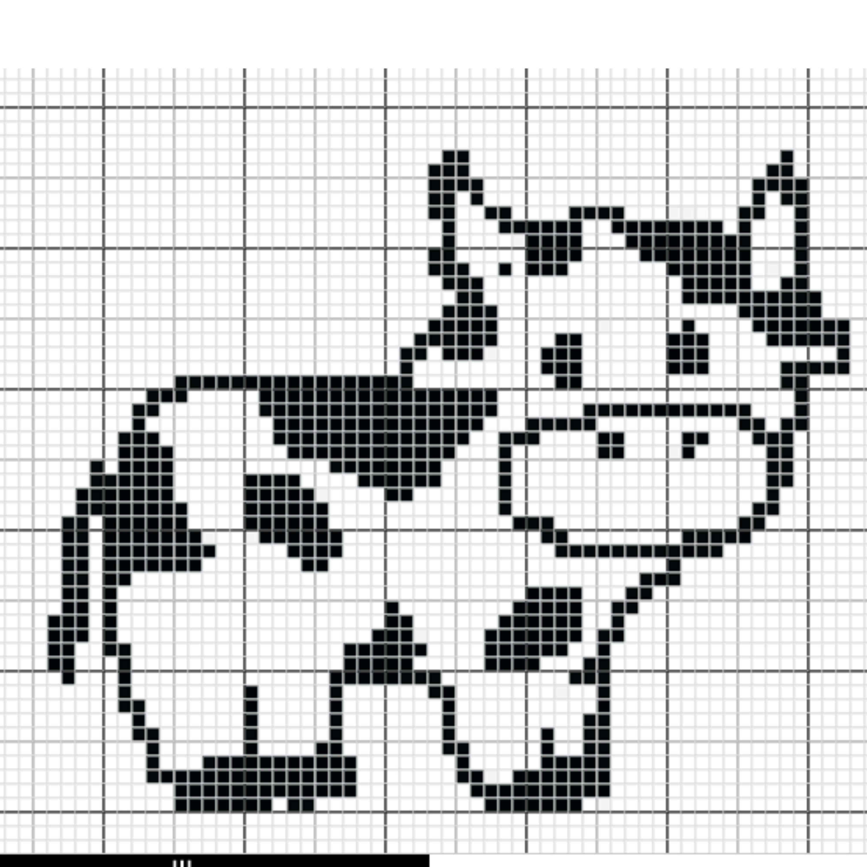 Cow Single Crochet or C2C Graph - Cow Crochet Graph - PDF ...