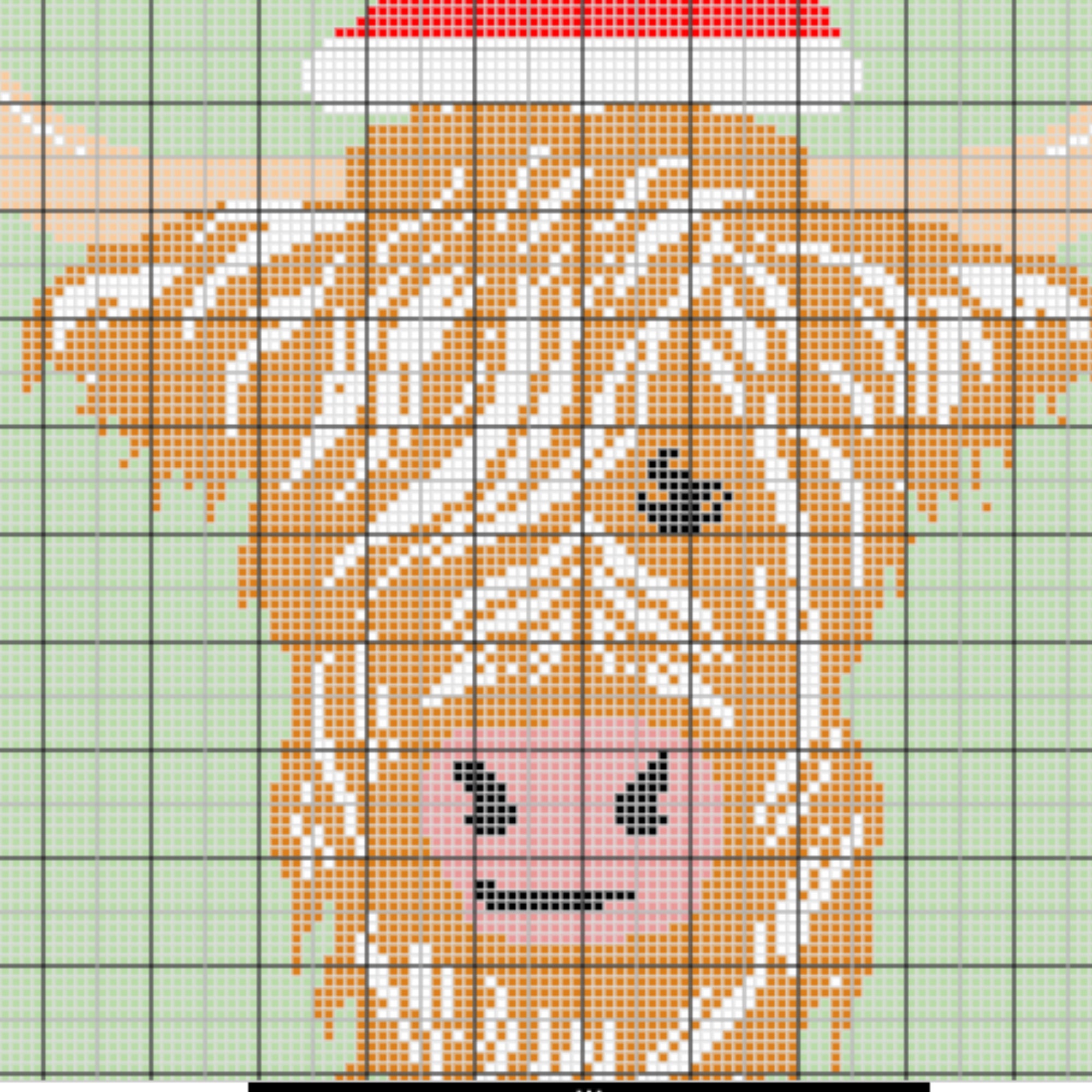 Set of 4 Highland Cow Graphs Single Crochet or C2C Graph Highland Cow ...