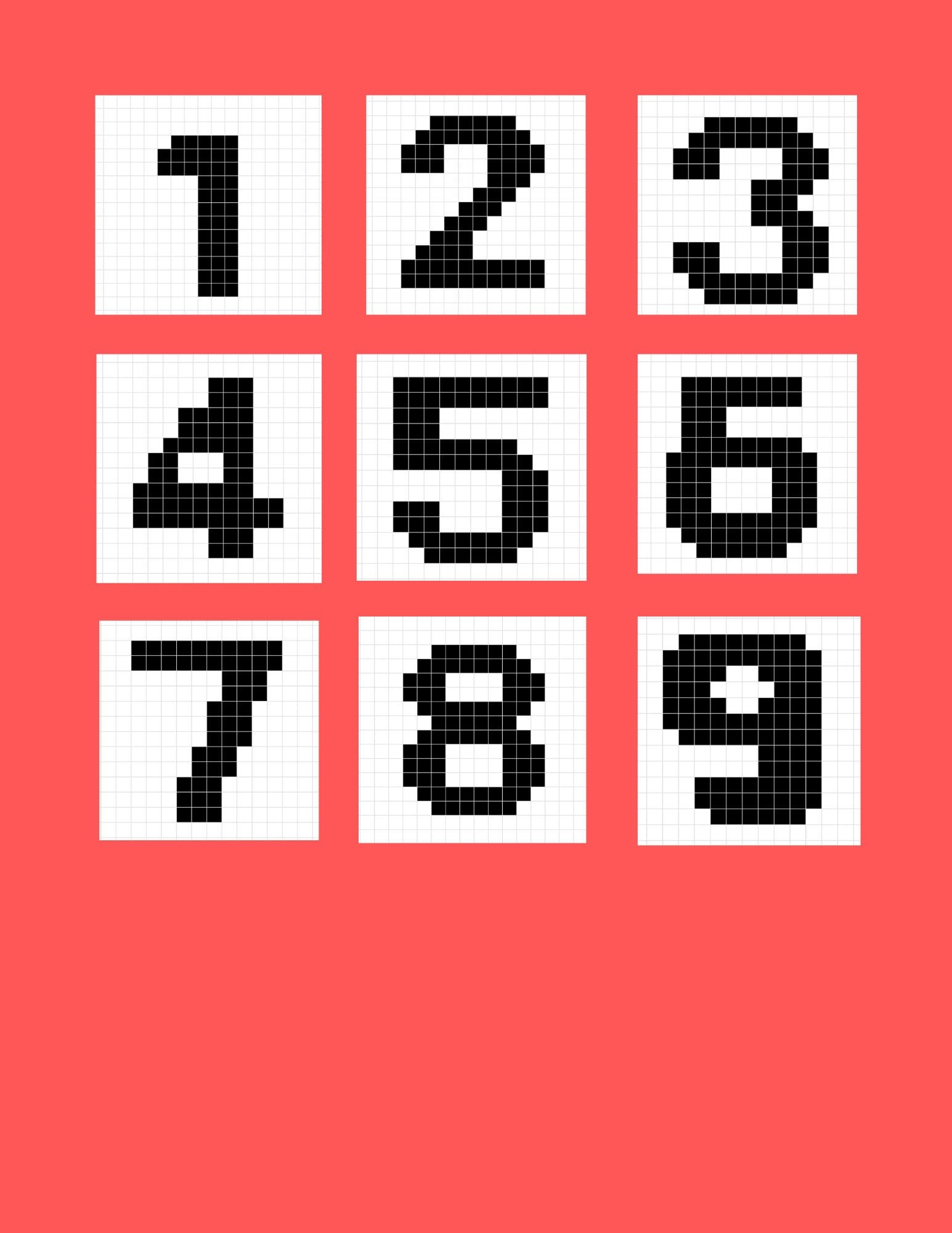 Crochet Numbers 1-9 Graphs - Graphgan - Crochet Graphgan Pdfs - PDF ...