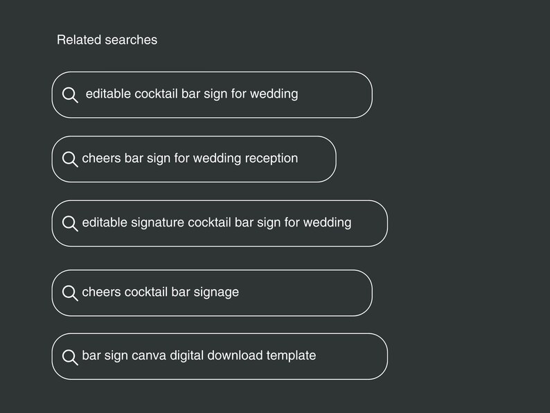 Cheers Signature Cocktail Bar Sign: Wedding Printable (canva Digital ...