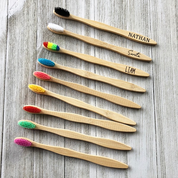 Bamboo Toothbrush - Etsy