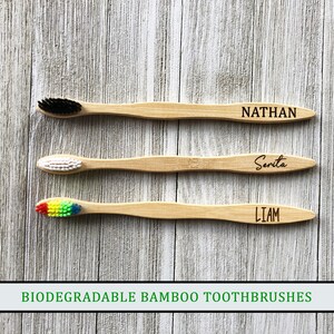 Custom Bamboo Toothbrush, Eco Friendly, Wood Toothbrush, Healthy Gift ...