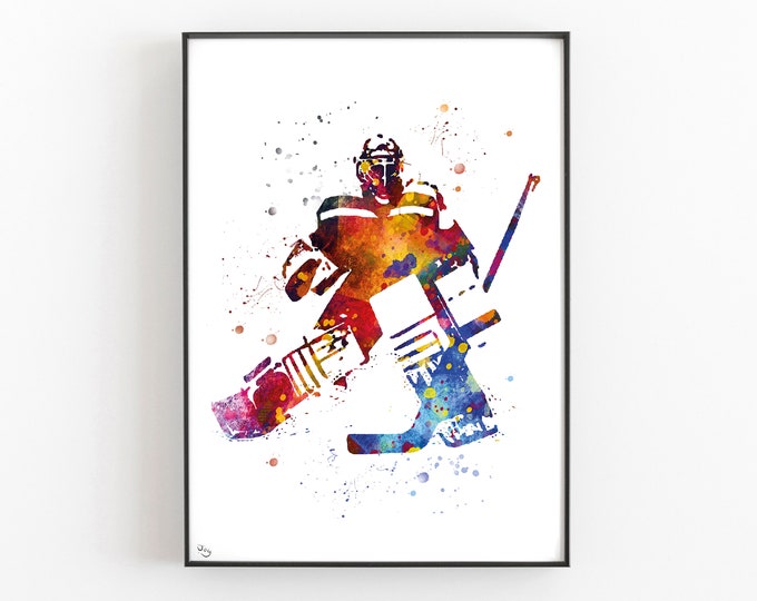 Hockey sur glace art sport poster hockey affiche idée - Etsy France