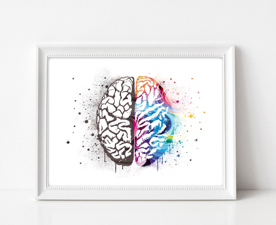 Brain Poster, Medical Art, Doctor Surgeon Decoration, Neurosurgeon ...