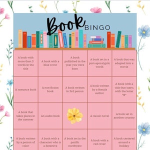 Printable Book Bingo - Etsy