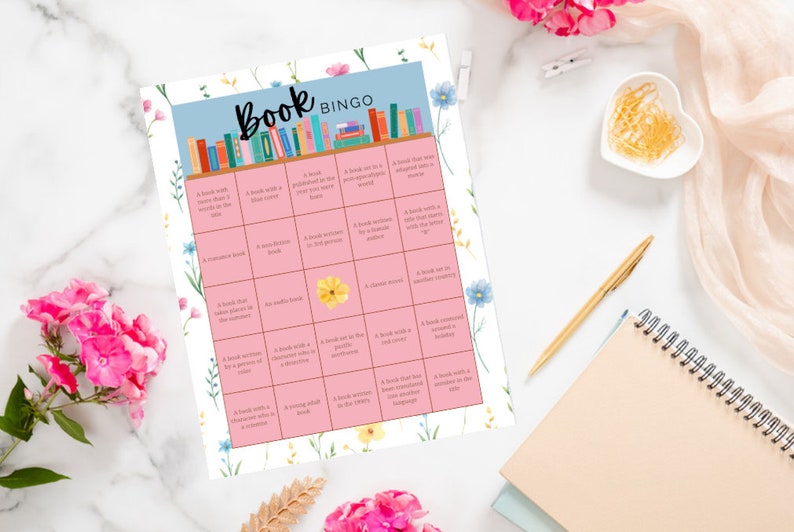 Printable Book Bingo - Etsy