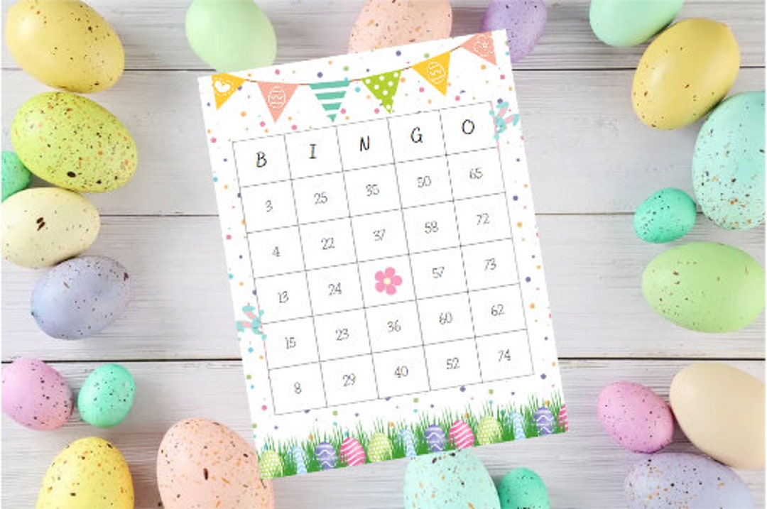 Printable Easter Bingo Cards - Etsy