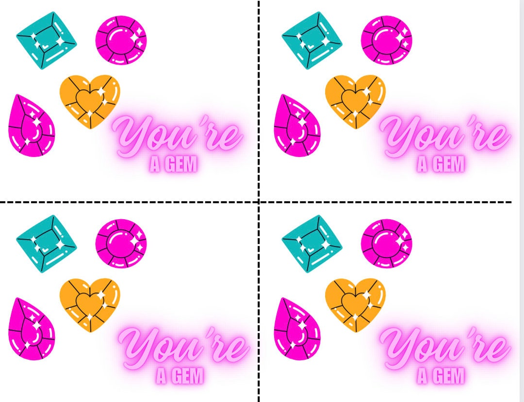 Youre a Gem Valentine Cards - Etsy