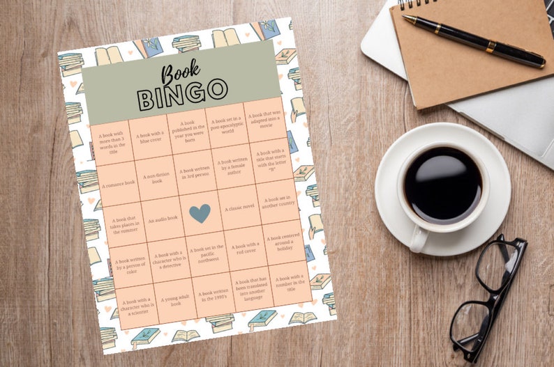 Printable Book Bingo - Etsy