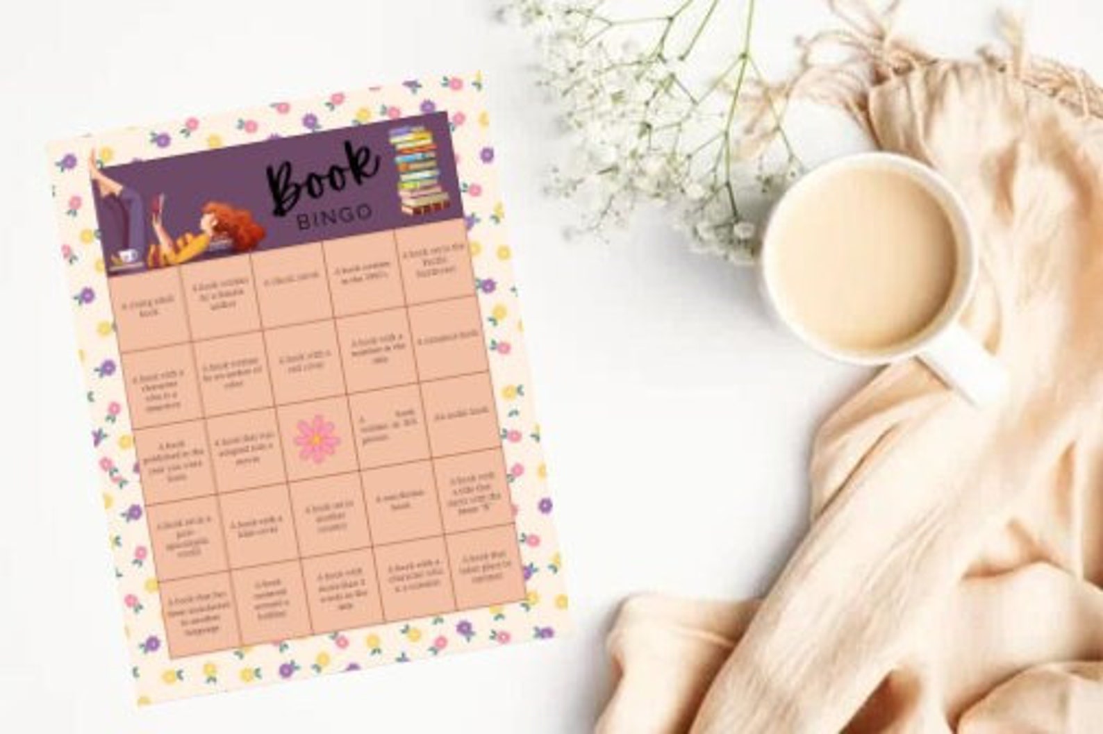 Printable Book Bingo - Etsy