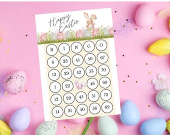30 Printable Easter Day Bingo Cards, Easter Bingo Cards for Kids, Easy ...