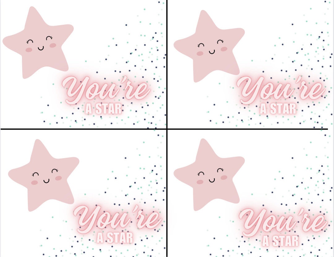 You’re a Star Valentine Cards - Etsy