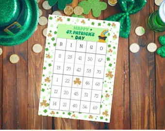 St Patrick's Day Bingo for Kids Digital Instant Download, Lucky ...