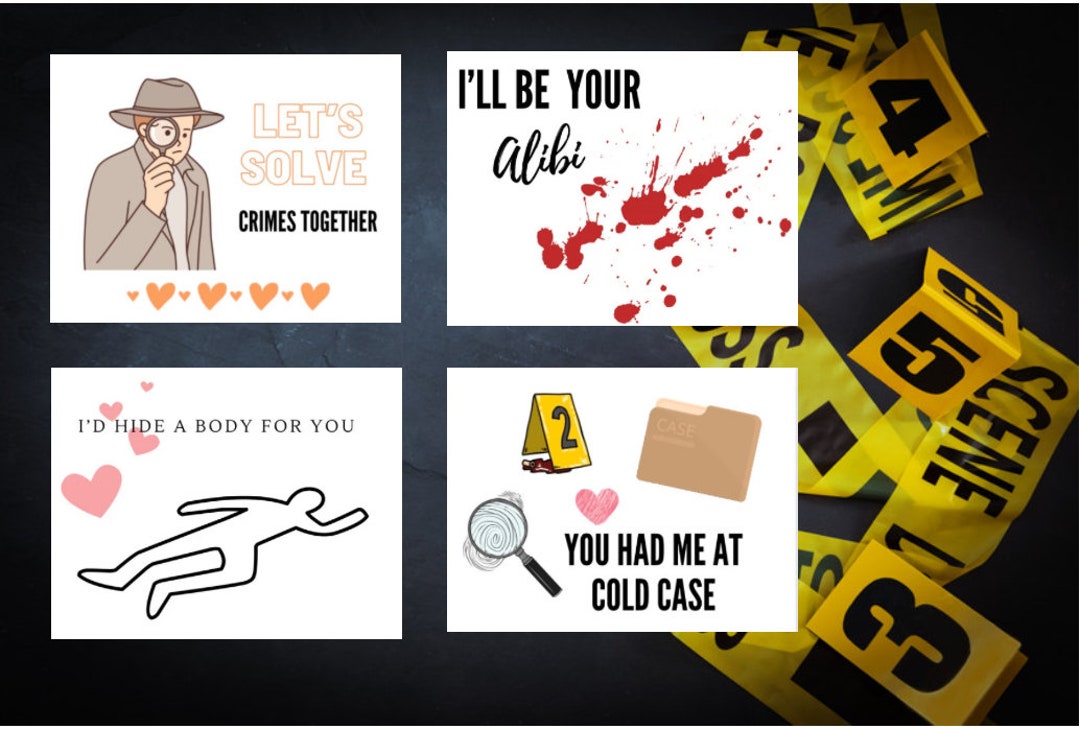 True Crime Valentine Cards - Etsy