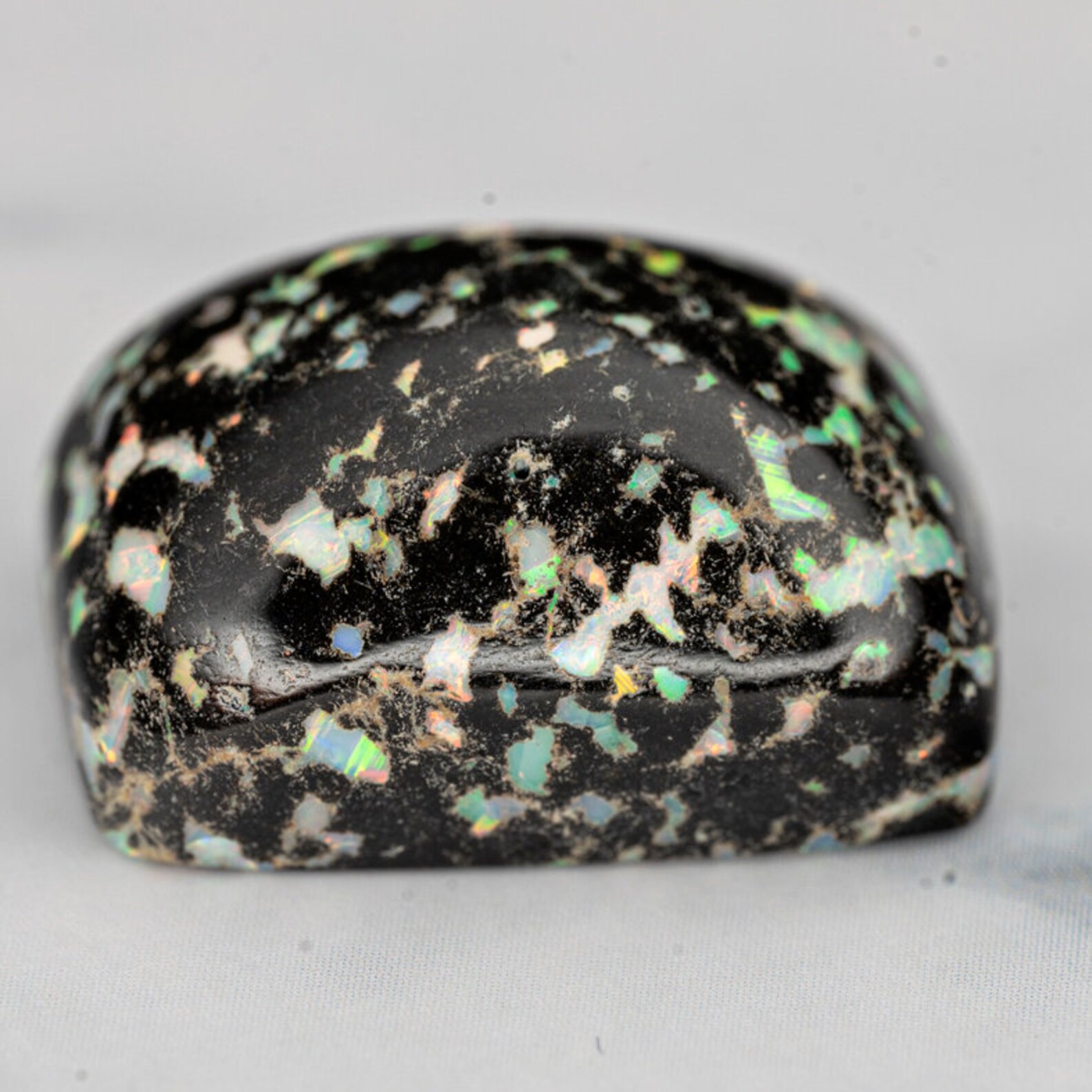 Black Leopard Opal-Mexico 13.45 Ct Play of Colors No. | Etsy
