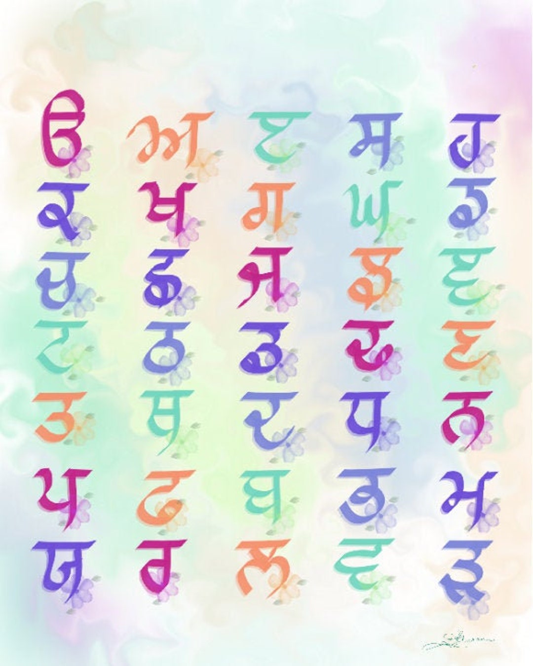 Gurmukhi 35 Akhri Poster Sikh Kids Room Decor play With35 Sikh Art - Etsy