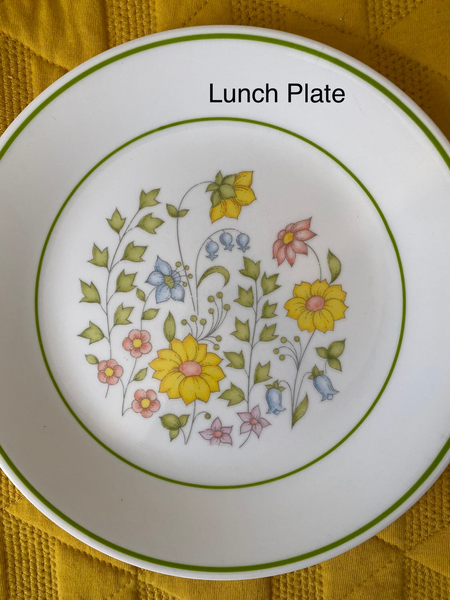 Vintage Corelle Dinnerware Pieces in Spring Meadow Pattern - Etsy