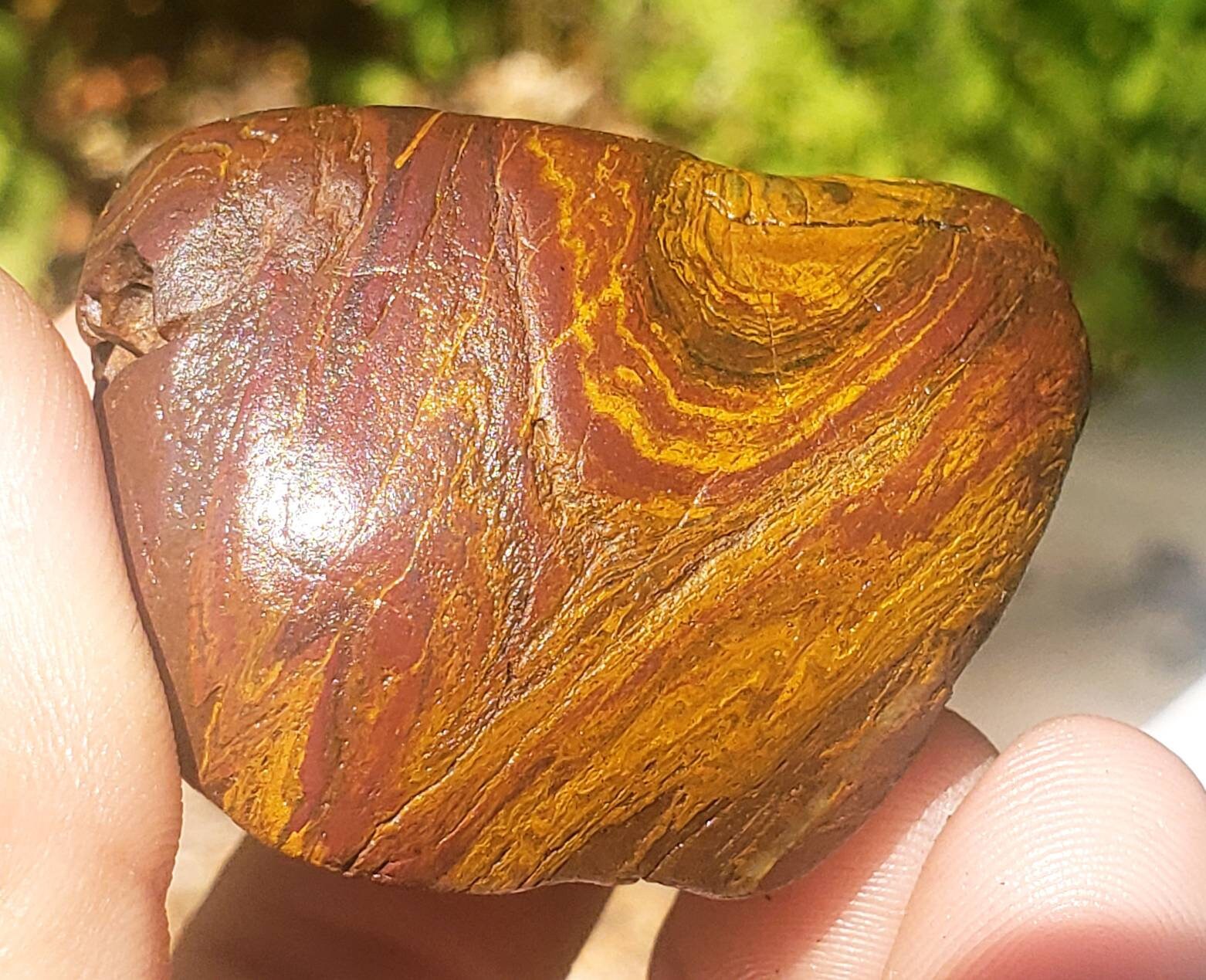 K.93 Red Orange BIF WYOMING Magnetic Banded Ironstone Genesis Stone ...