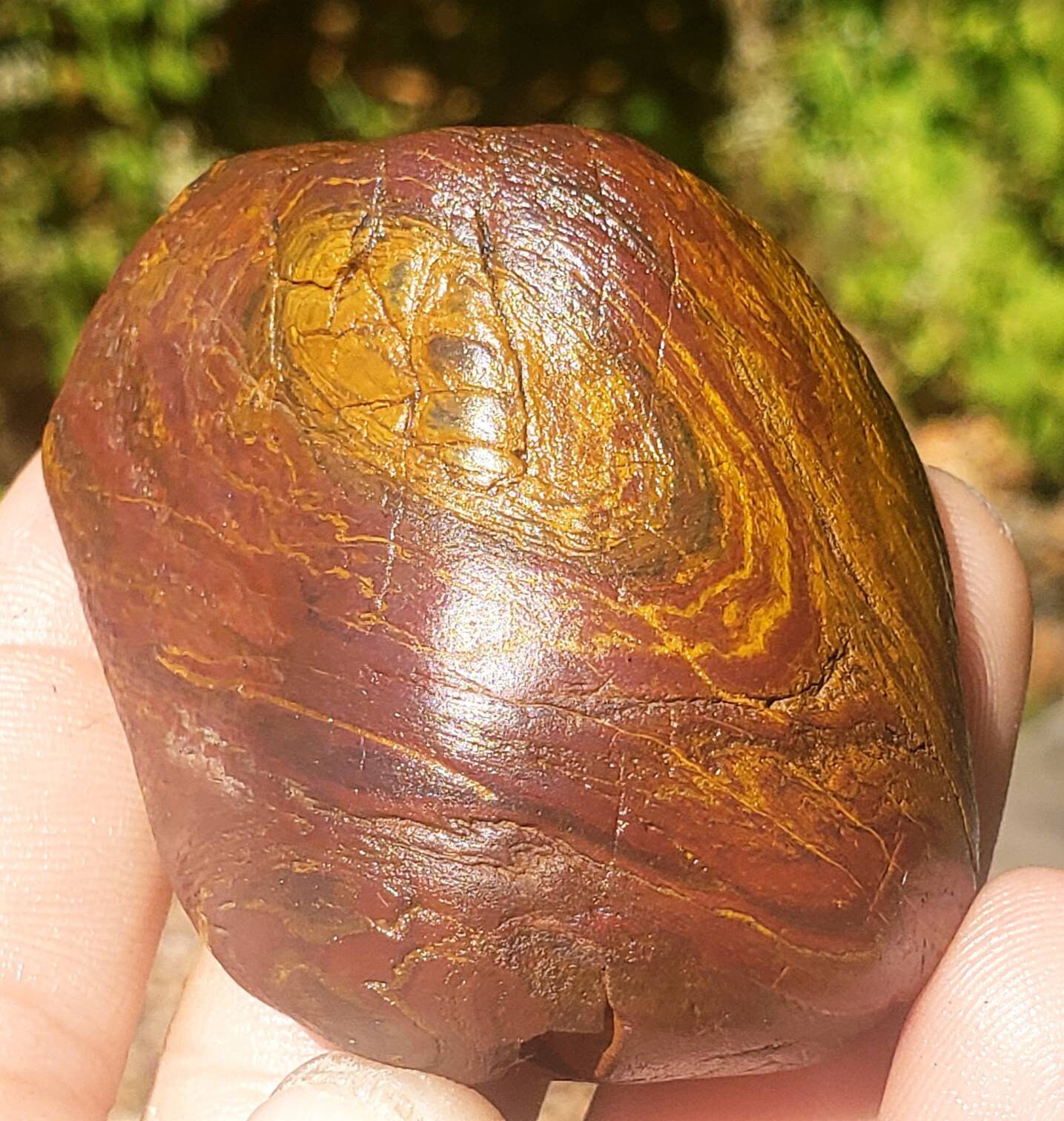 K.93 Red Orange BIF WYOMING Magnetic Banded Ironstone Genesis Stone ...