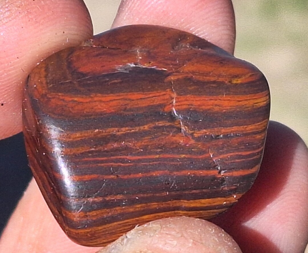 C39 Red Jasperite MAGNETIC Genesis Stone Wyoming BIF Banded Ironstone ...