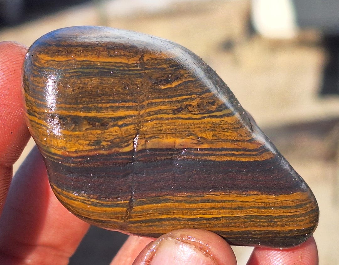 MAGNETIC Gneiss Stone T07 Wyoming BIF Banded Ironstone Iron Hematite ...