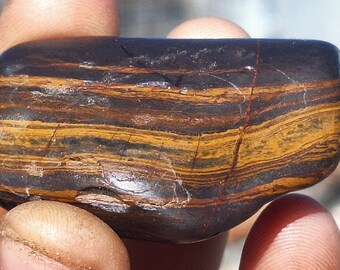 C10 MAGNETIC Genesis Stone Wyoming BIF Banded Ironstone Magnetite ...