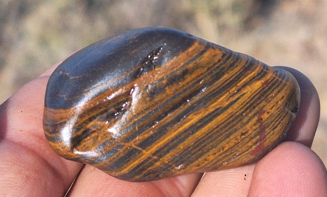 B56 MAGNETIC Genesis Stone Wyoming BIF Banded Ironstone Iron Hematite ...