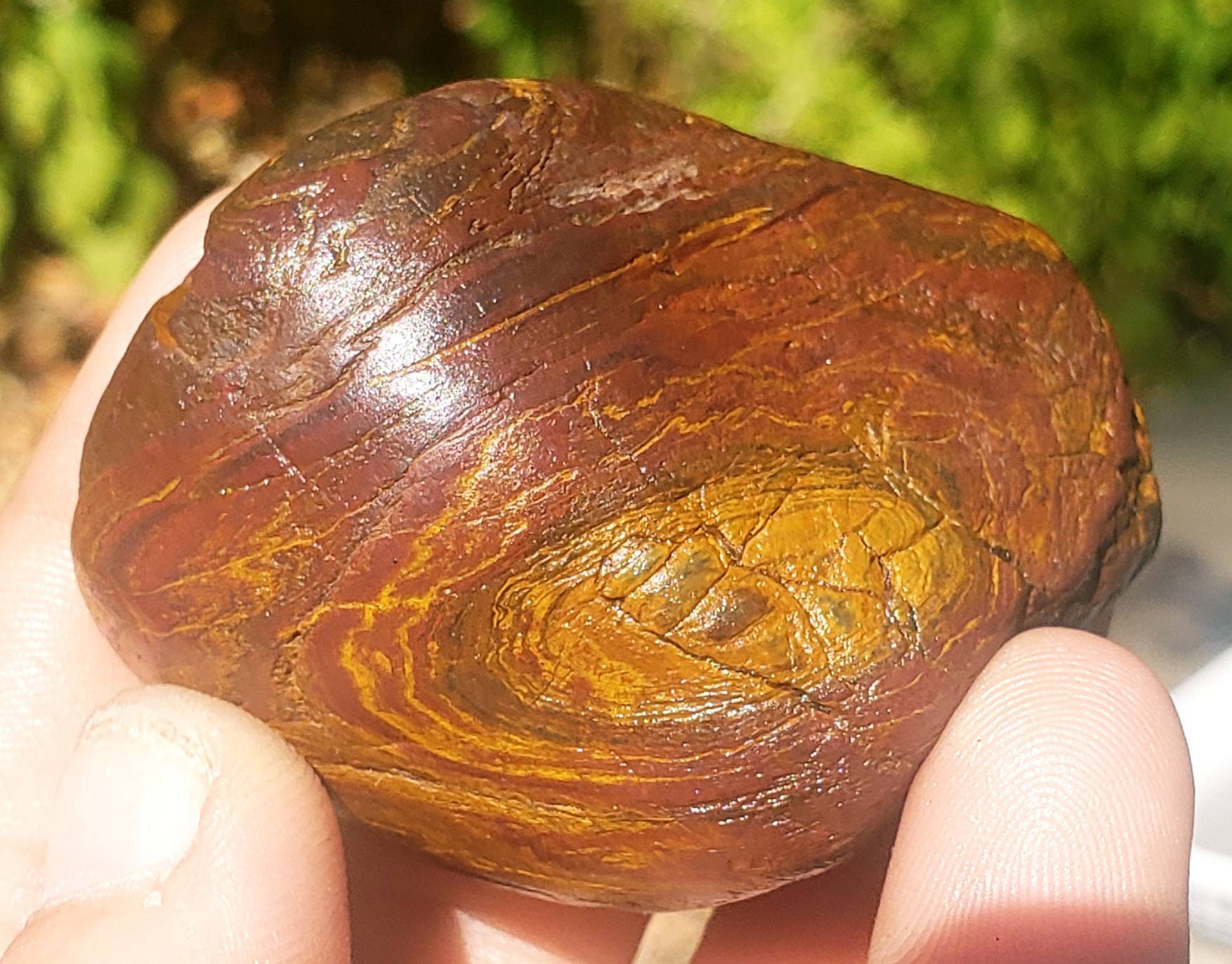 K.93 Red Orange BIF WYOMING Magnetic Banded Ironstone Genesis Stone ...