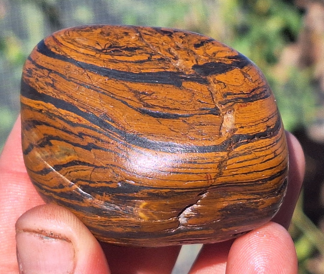 MAGNETIC Genesis Stone Wyoming BIF Banded Ironstone Magnetite Tiger Eye ...
