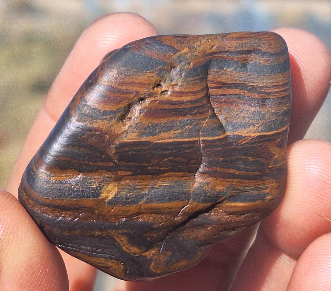B59 MAGNETIC Genesis Stone Wyoming BIF Banded Ironstone Iron Hematite ...