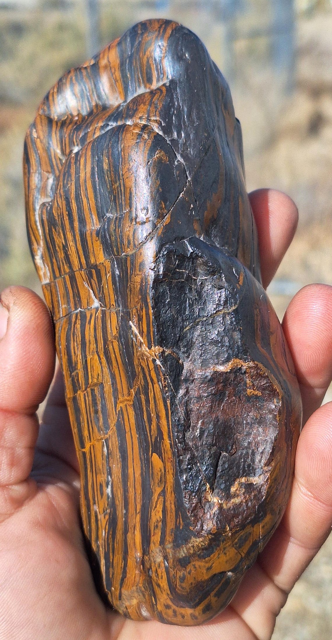B67 MAGNETIC Genesis Stone Wyoming BIF Banded Ironstone Iron Hematite ...