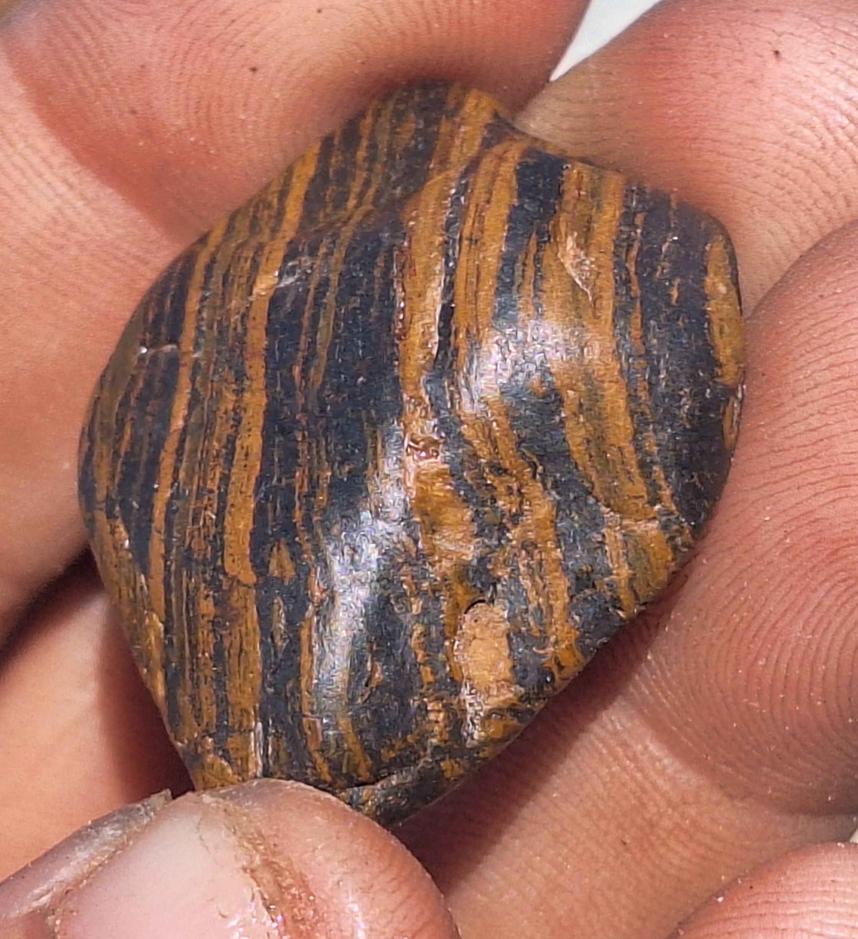 C10 MAGNETIC Genesis Stone Wyoming BIF Banded Ironstone Magnetite ...